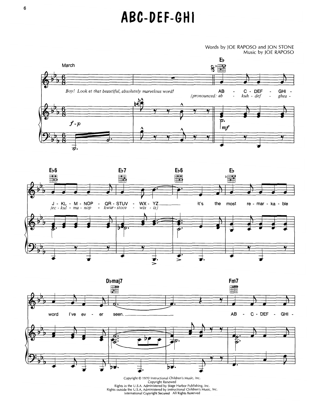 Big Bird "ABC-DEF-GHI (from Sesame Street)" Sheet Music Notes ...