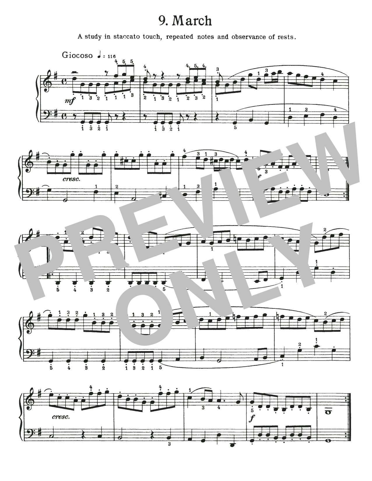 Johann Sebastian Bach "March In G Major, BWV Appendix 124" Sheet Music ...