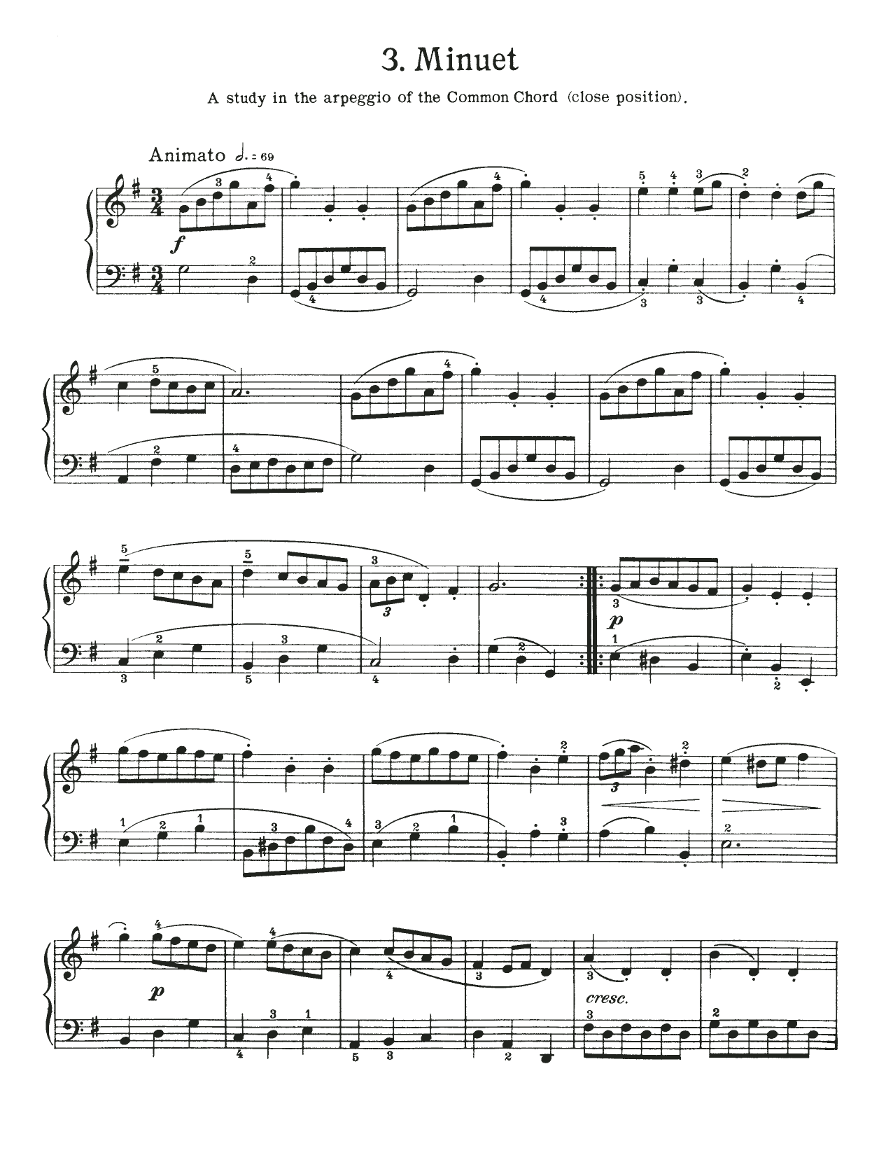 Johann Sebastian Bach "Minuet In G Major, BWV Appendix 116" Sheet Music ...