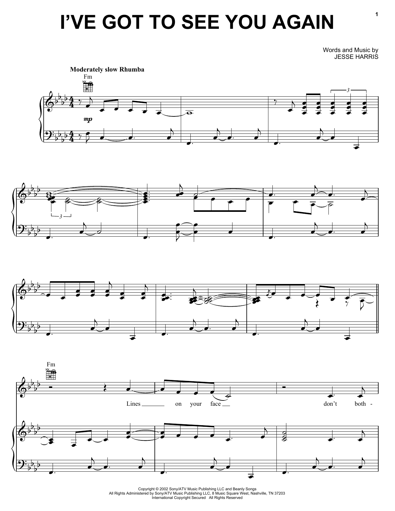 Norah Jones I ve Got To See You Again Sheet Music Notes Download