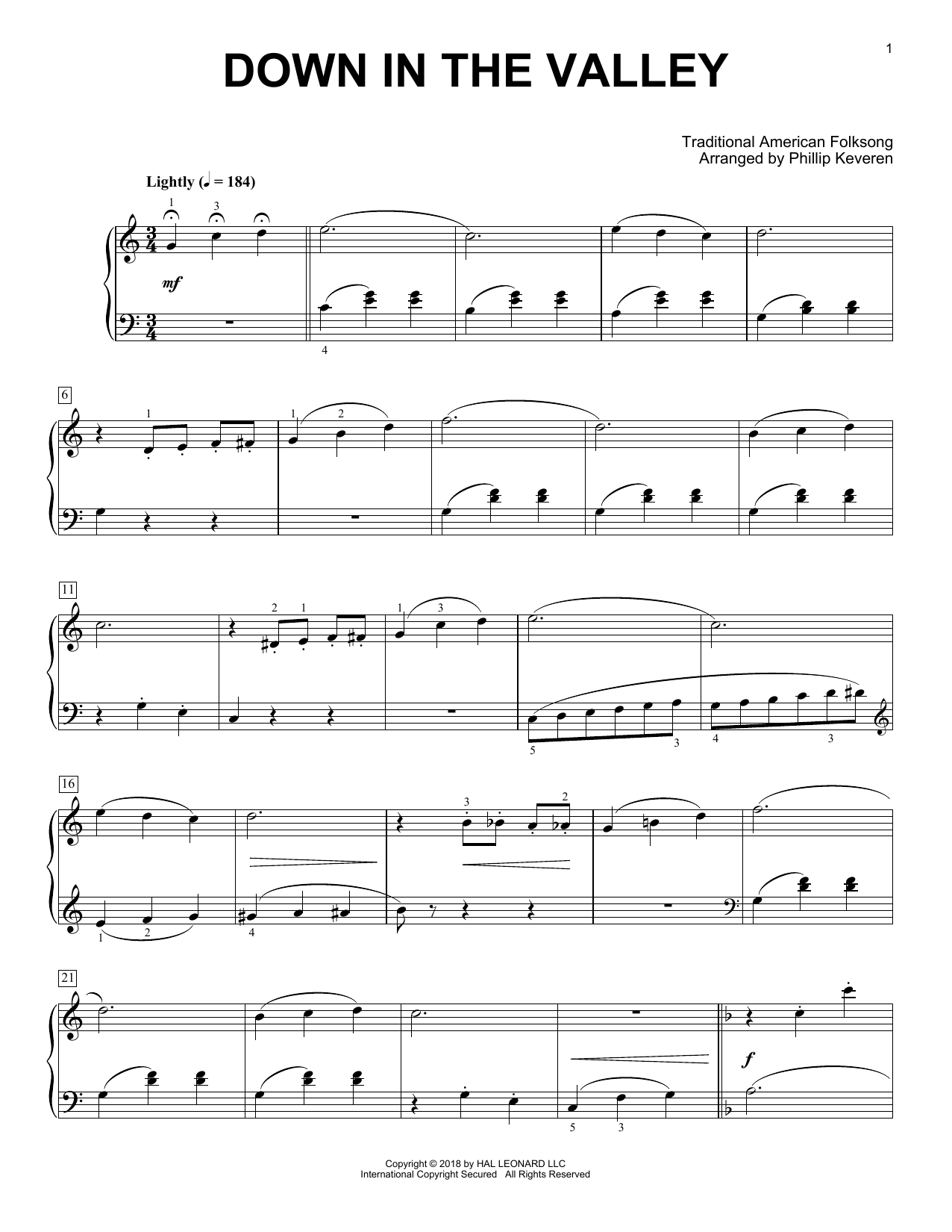 Traditional American Folksong "Down In The Valley [Classical version ...