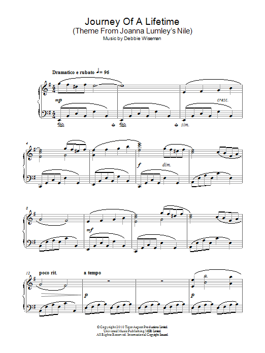 Debbie Wiseman "Journey Of A Lifetime (Theme From Joanna Lumley's Nile ...