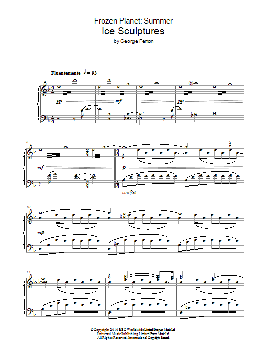 In Summer Sheet Music Frozen