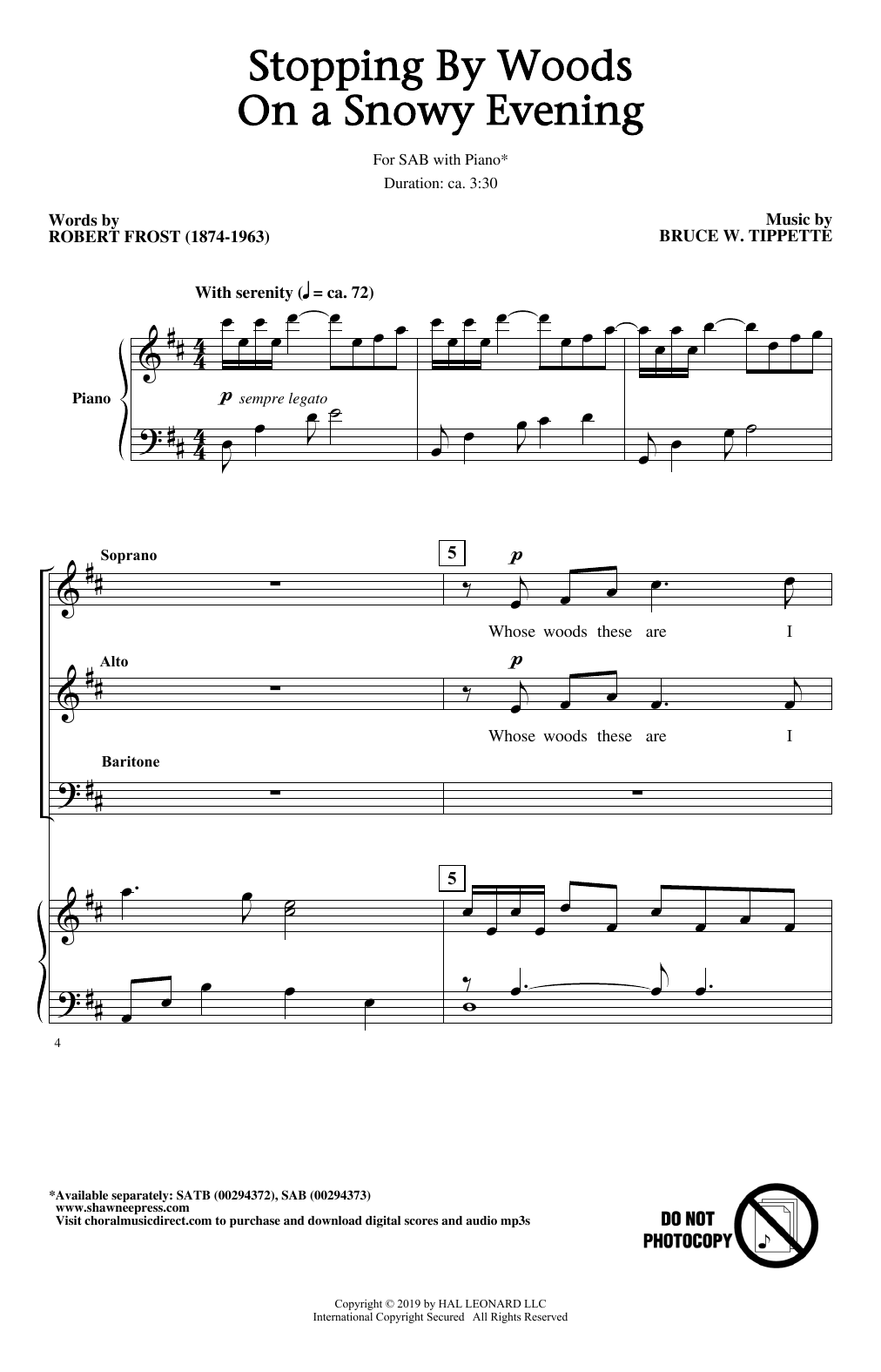 Robert Frost and Bruce W. Tippette "Stopping By Woods On A Snowy ...