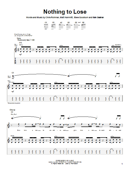 So Cold Guitar Chords